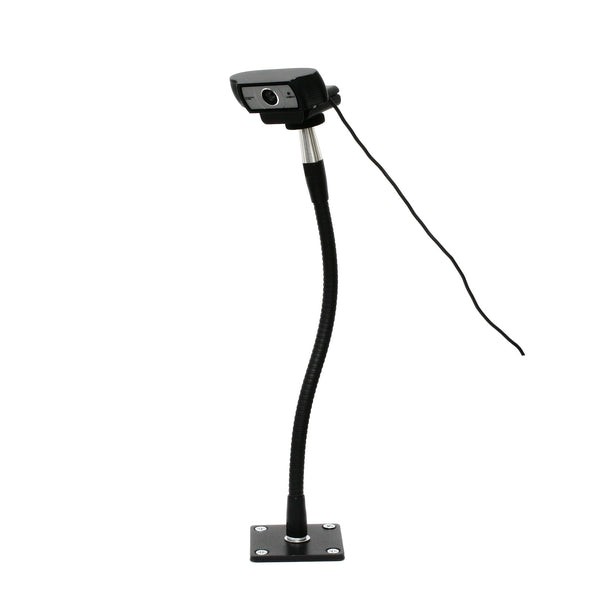 SnakeClamp Flexible Gooseneck Arm Webcam Stand with Plate Mount ...