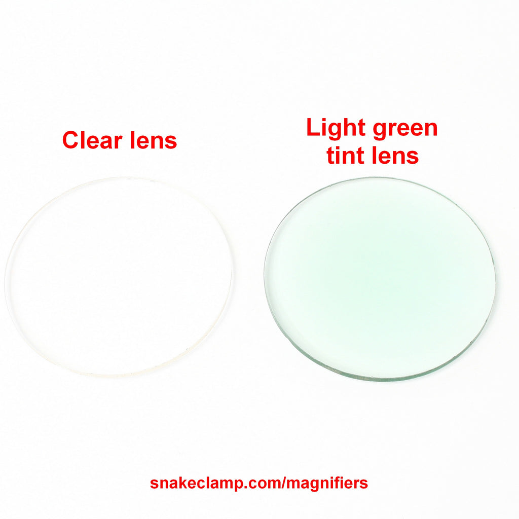 5 Inch 10x Magnifying Glass - Light Green Tint Glass Lens – SnakeClamp ...